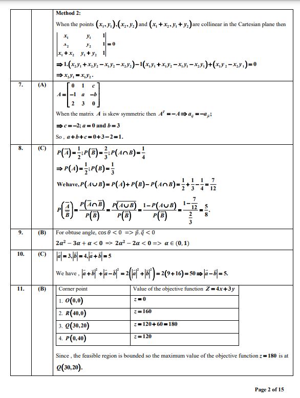 CBSE Class 12 Maths Sample Paper 2024-25: Download Free PDF